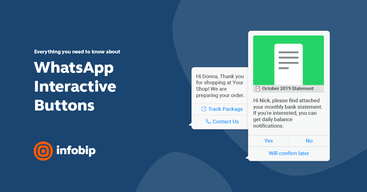 How to Use WhatsApp Interactive Buttons - Infobip